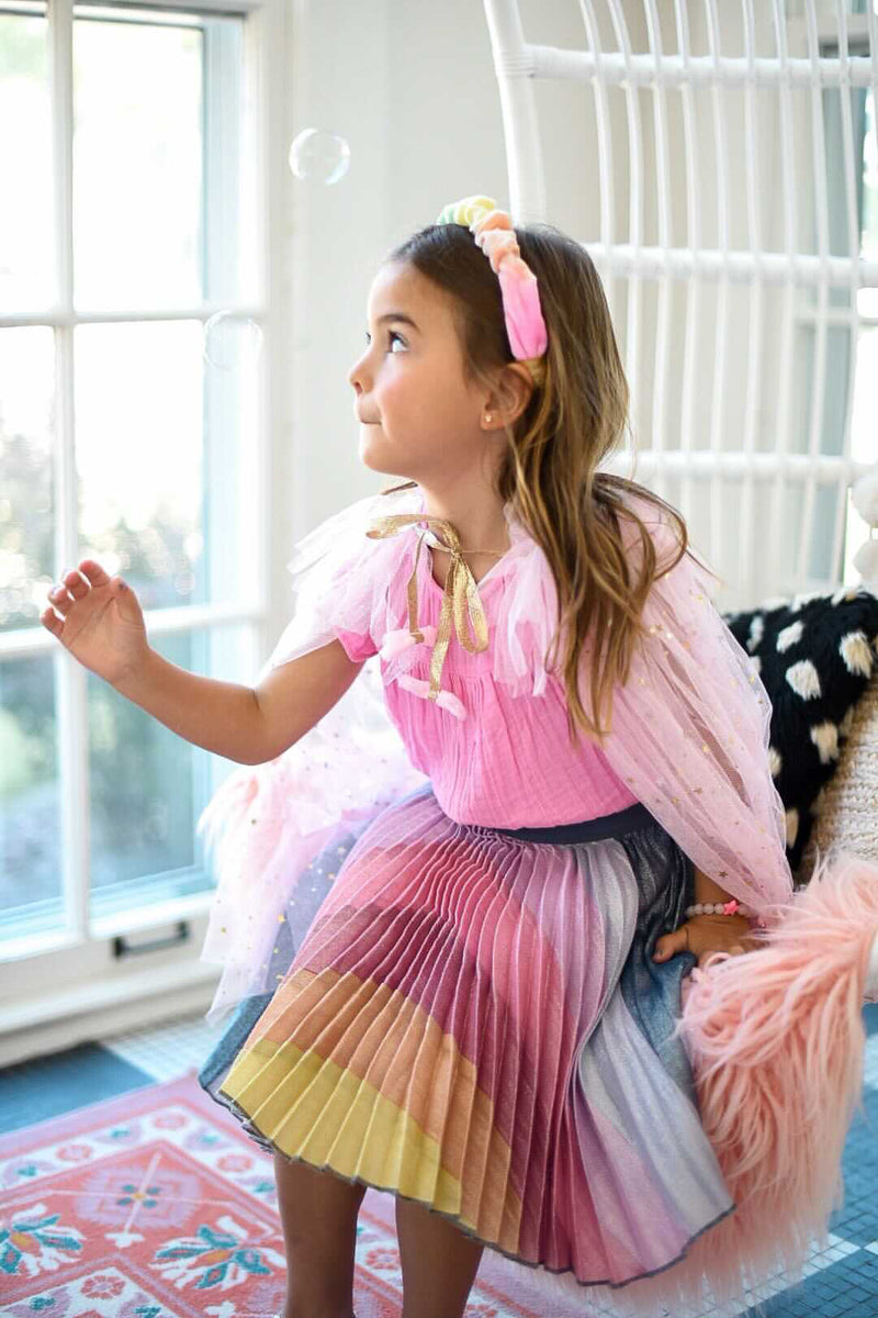 Light Pink Princess Cape Fashion Glitter Multicolor Sequins Shawl Shin ...